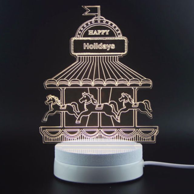 Carrousel / Merry Go Round table lamp 3D, Furniture & Home Living ...