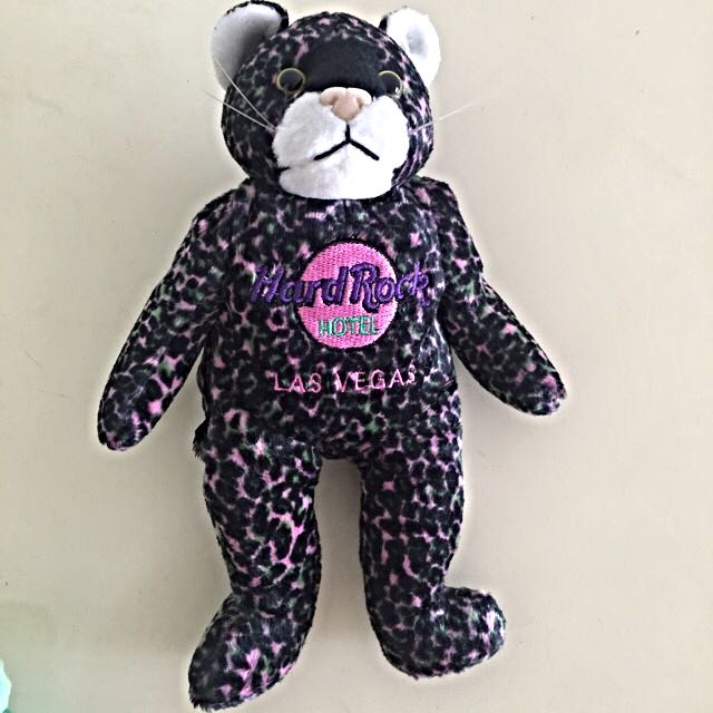 (Limited Edition) Collectible Leopard Teddy Bear Hard Rock Las Vegas ...