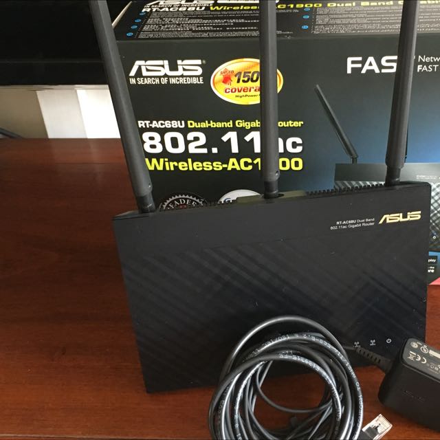 Asus RT-AC68U Router, Computers & Tech, Parts & Accessories, Networking ...
