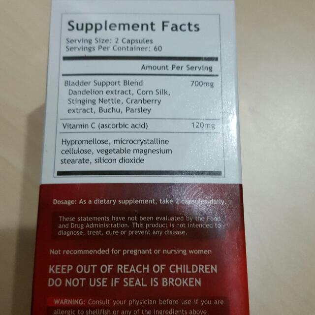Bladder Support Formula (Herbal Pharm), Health & Nutrition, Health ...