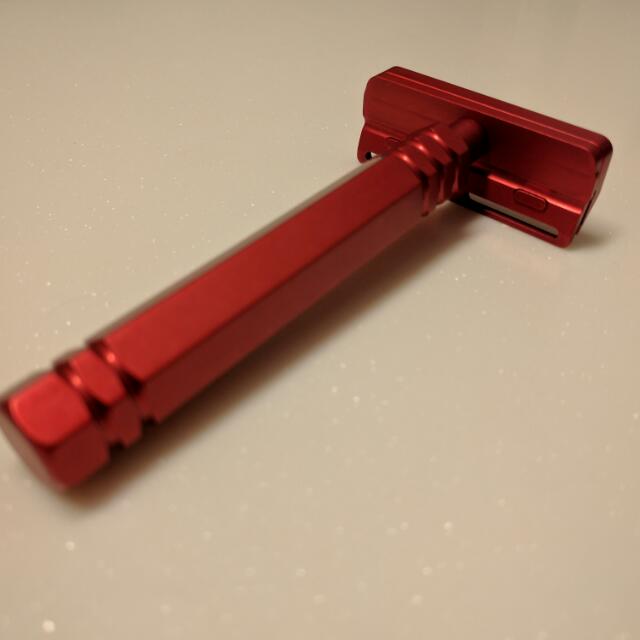 Mongoose LE #2/25 Red Aluminium Single Edge Razor (Alumigoose), Beauty ...