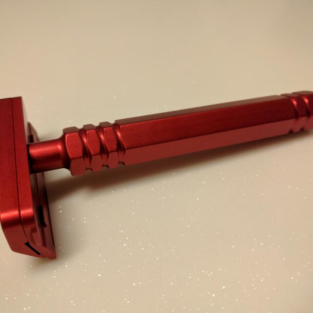 Mongoose LE #2/25 Red Aluminium Single Edge Razor (Alumigoose), Beauty ...