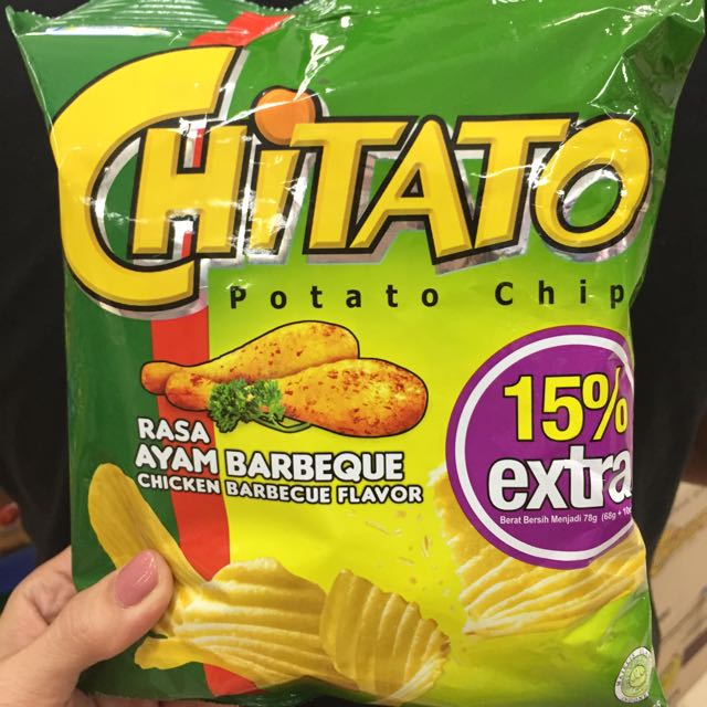 Chitato Potato Chips - Chicken Barbecue Flavor - 68g + 15% Extra, Food ...