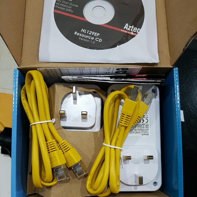 Aztech Powerline 1200 Gigabit, Computers & Tech, Parts & Accessories ...