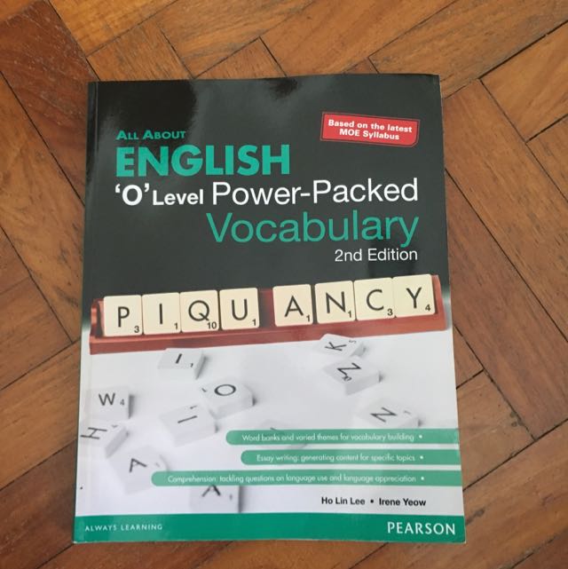 Pearson All About English 'O' Level Power-Packed Vocabulary, Hobbies ...