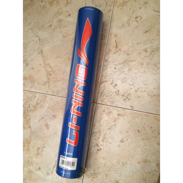 Li-Ning Grandprix gold Badminton shuttlecocks, Sports Equipment, Sports ...