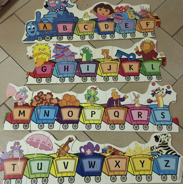 RESERVED Used Babies Kids Alphabets A-Z A To Z Dora Explorer Puzzle ...