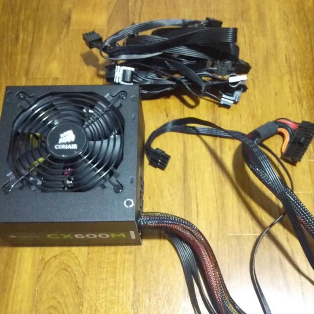 Corsair CX600M Semi-Modular Power Supply, Computers & Tech, Parts ...