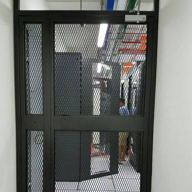 Maximum Security Metal Gate For Server Room / Side Door, Furniture on ...