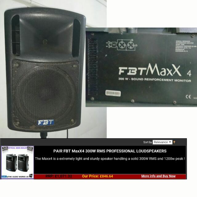 (Reserve)PA System, Behringer, Fbt Maxx 4, Mixer Set, Karaoke Set., TV & Home Appliances, TV ...