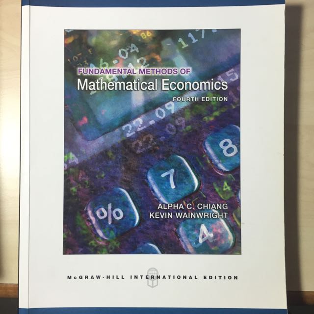 Fundamental Methods Of Mathematical Economics, Hobbies & Toys, Books ...
