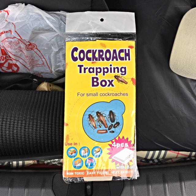 Cockroach Trapping Box 4 Pieces For Small Cockroaches Car Van Vehicle ...