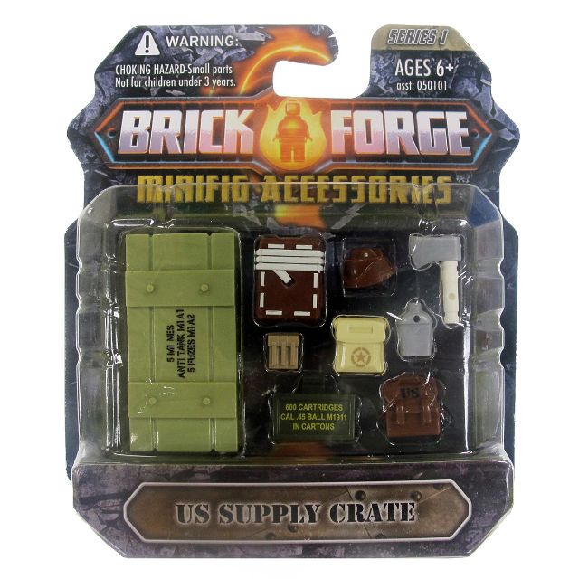 *Free SY or DLP Minifigure* Brickforge LEGO Compatible WWII WW2 US Supply Crate/ Pack, Hobbies ...