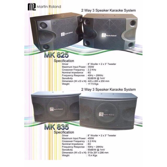 Martin Roland MK825 & MK835, TV & Home Appliances, TV & Entertainment, Entertainment Systems ...