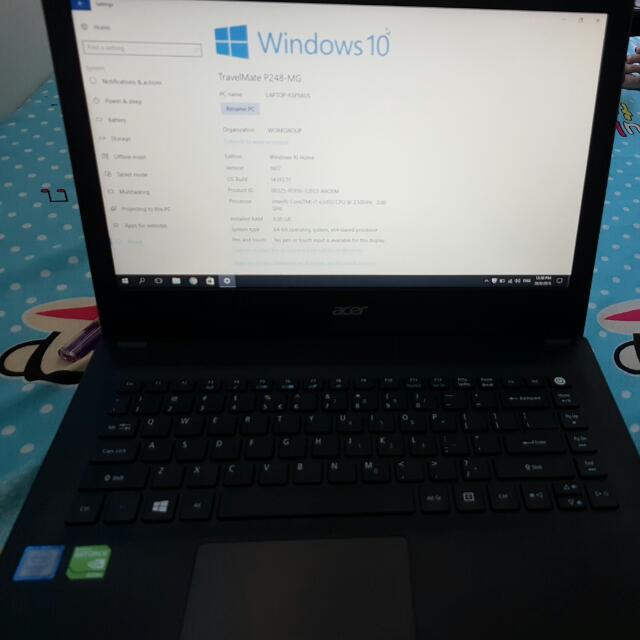 Acer Travel Mate P248-MG, Computers & Tech, Laptops & Notebooks on Carousell