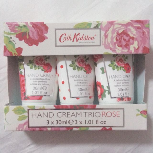 Cath Kidston Rose Hand Cream Gift Set, Beauty & Personal Care, Bath & Body, Bath on Carousell