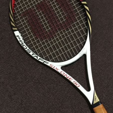 Wilson Pro Staff Six One 90 Tennis Racquet, Sports Equipment, Sports ...