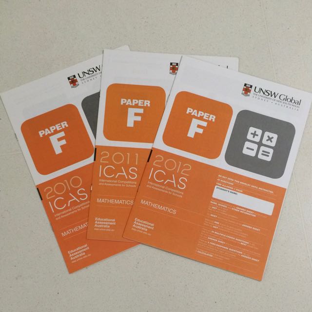 ICAS Mathematics Paper F (Sec 1), Hobbies & Toys, Books & Magazines ...