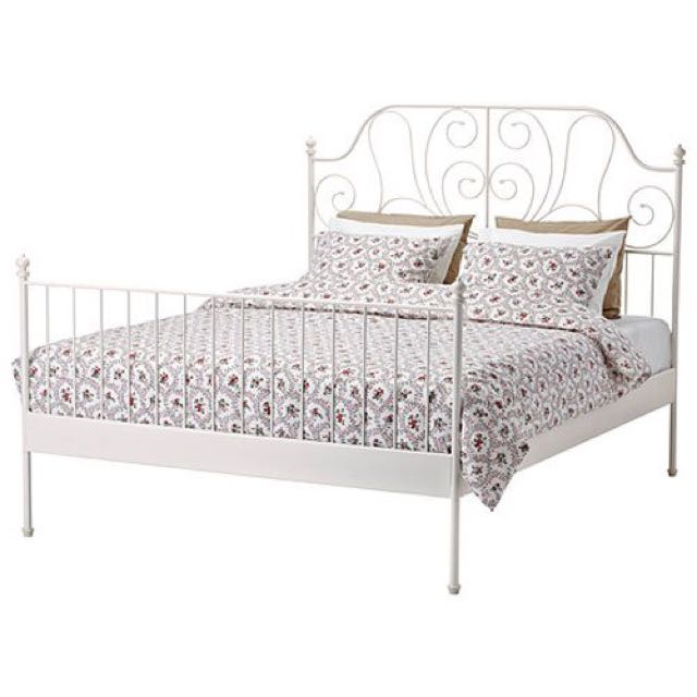 IKEA Leirvik Queen Size Bed (PENDING), Furniture & Home Living ...