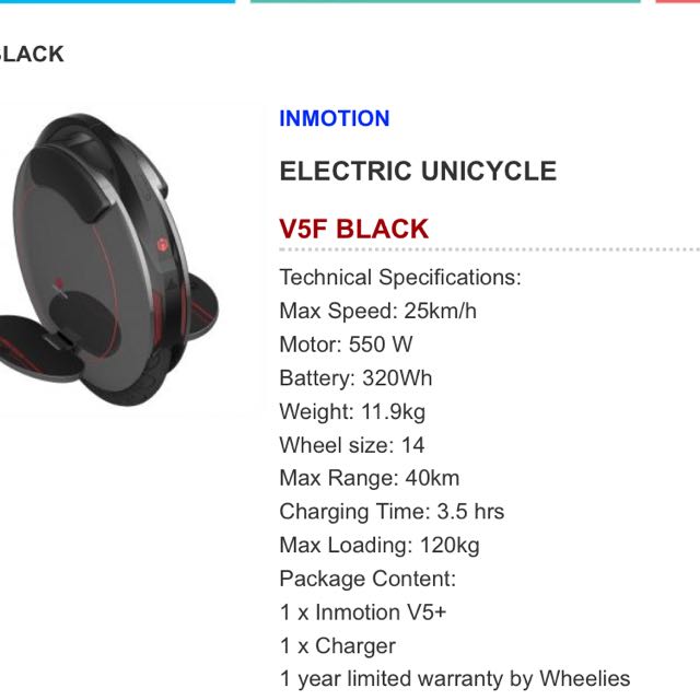 INMOTION V5F (Rarely Used), Electronics on Carousell