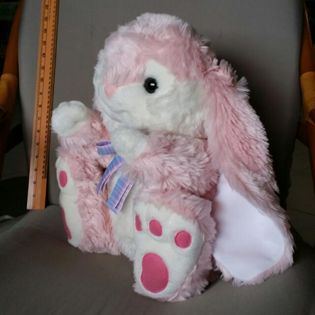 Pink Bunny Plushy Stuffed Soft Toy, Hobbies & Toys, Toys & Games on ...