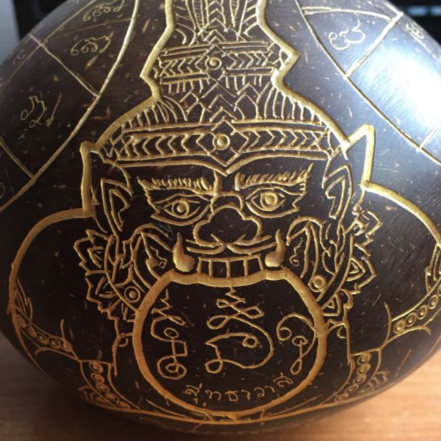 Thai Amulet - Phra Rahu One Eye Coconut Shell Bucha - Lp Lak ...