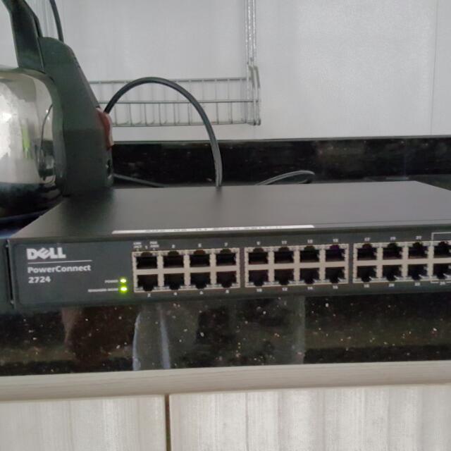 Used Dell Powerconnect 2724 24port Switch, Computers & Tech, Parts ...