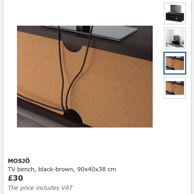 IKEA Mosjo TV Bench, Furniture & Home Living, Furniture, TV Consoles on ...