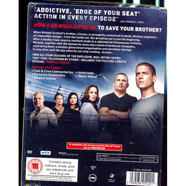 Prison Break - The Complete Series - New DVD Box Set, Hobbies & Toys ...