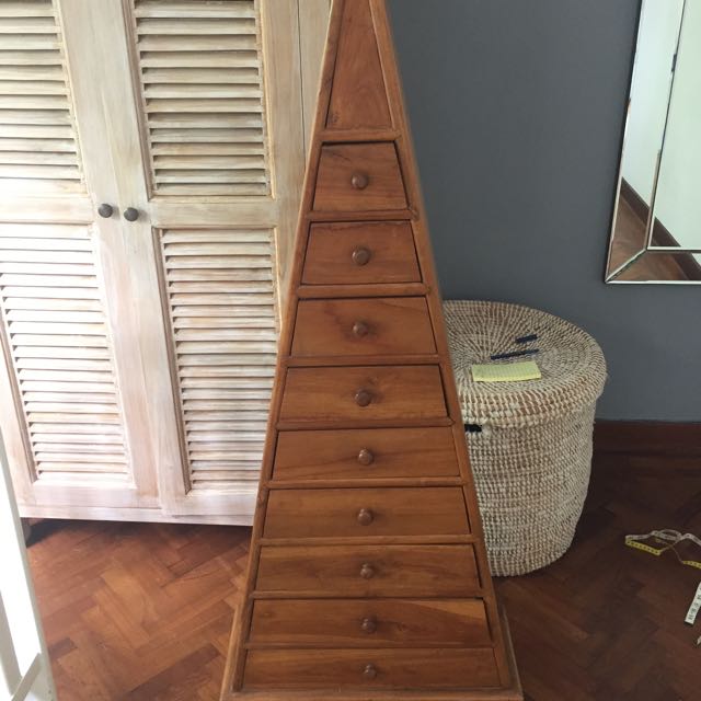 Balinese Hardwood Pyramid Drawers, Furniture & Home Living, Furniture ...
