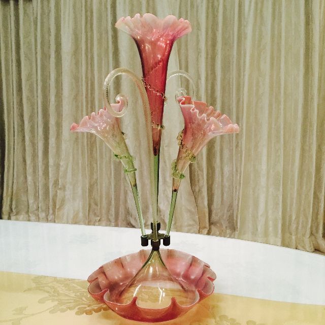Vintage - European Pink & Green Epergne, Everything Else, Others on ...