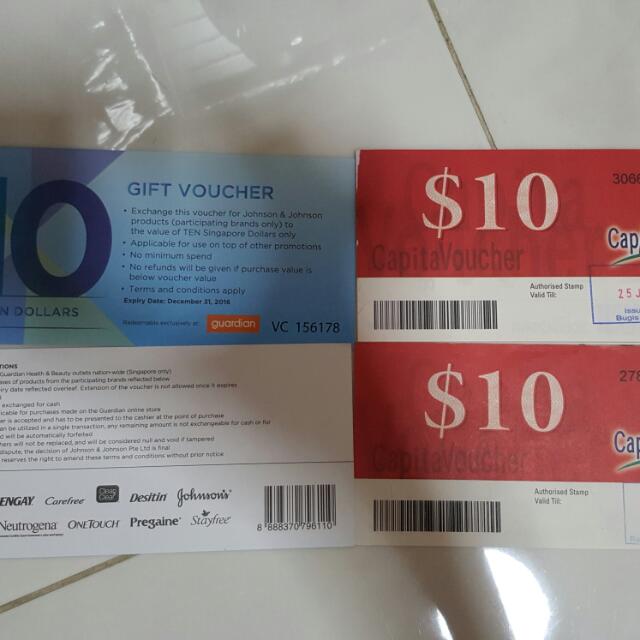 Capitaland Voucher, Entertainment, Gift Cards & Vouchers on Carousell