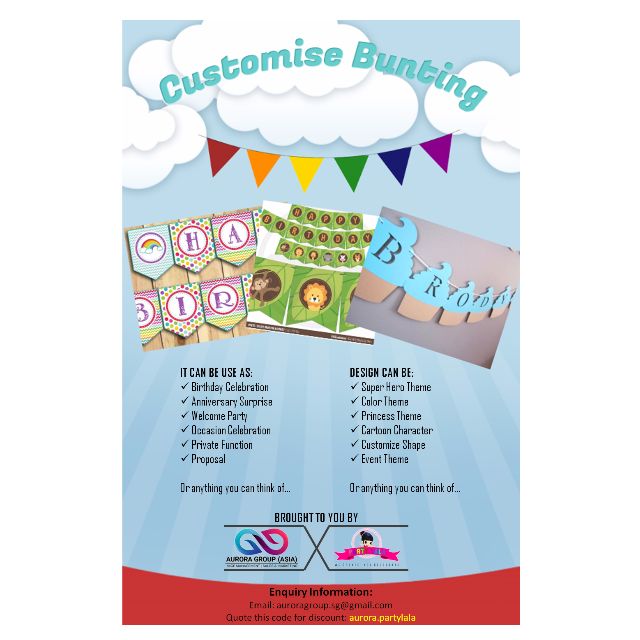 Customised Bunting Singapore / Customised Bunting Services Singapore ...