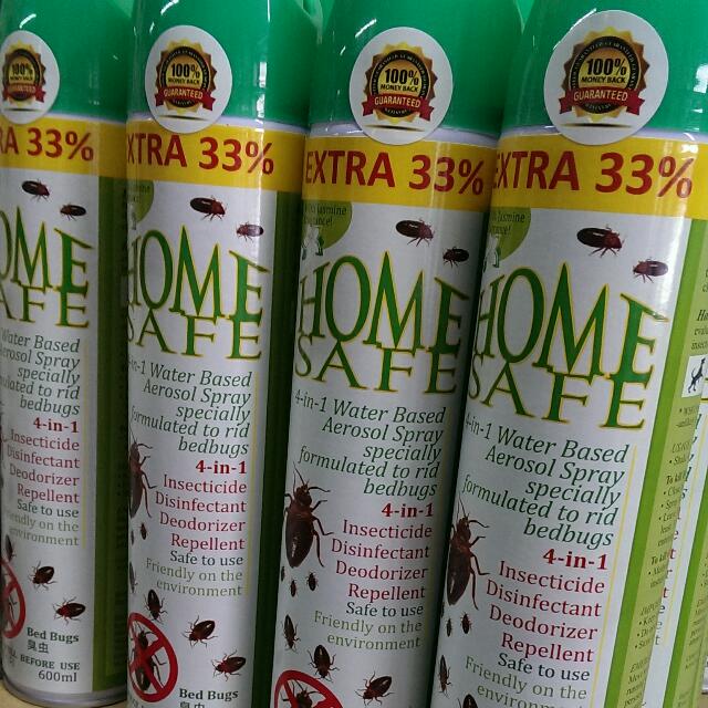 Home Safe Water-Based 4-in-1 Aerosol Spray 600ml (with Jasmine Scent ...