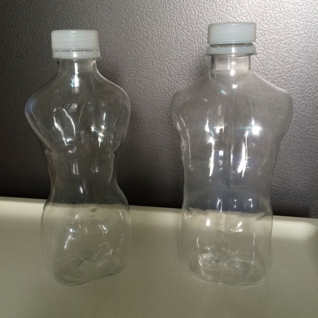 Clear Human Shaped Body Plastic Bottles, Hobbies & Toys, Toys & Games ...