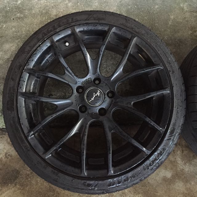 Original Breyton 19 Inch Staggered Matt Black Sport Rim For Sale, Car ...