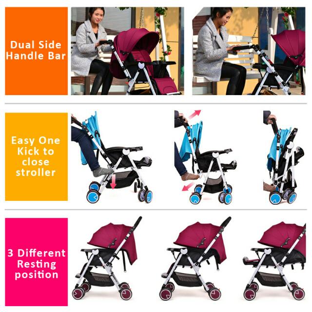 PROMOTION!! LIGHT WEIGHT + DUAL FACING HANDLE + ONE STEP FOLD DOWN OR ...