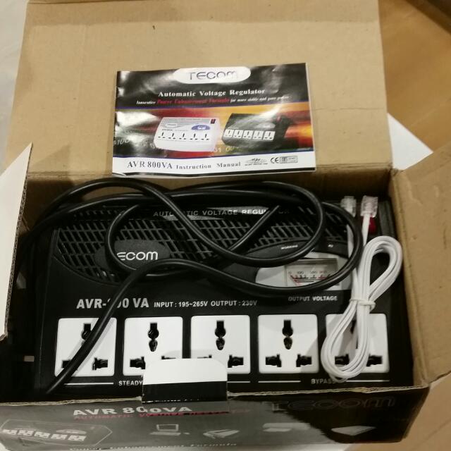 Tecom Automatic Voltage Regulator, TV & Home Appliances, Washing Machines and Dryers on Carousell