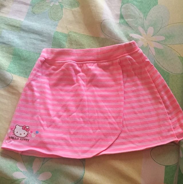 Hello Kitty Pink Skirt, Babies & Kids, Babies & Kids Fashion on Carousell