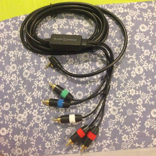 PSP TV & AV Cable ( Black Horns), Video Gaming, Gaming Accessories ...