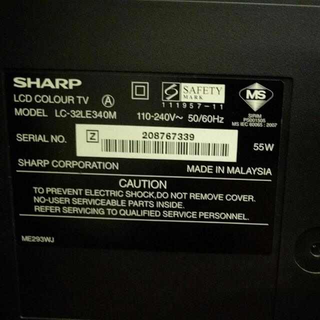 Sharp 32" LED TV, TV & Home Appliances, TV & Entertainment, TV on Carousell