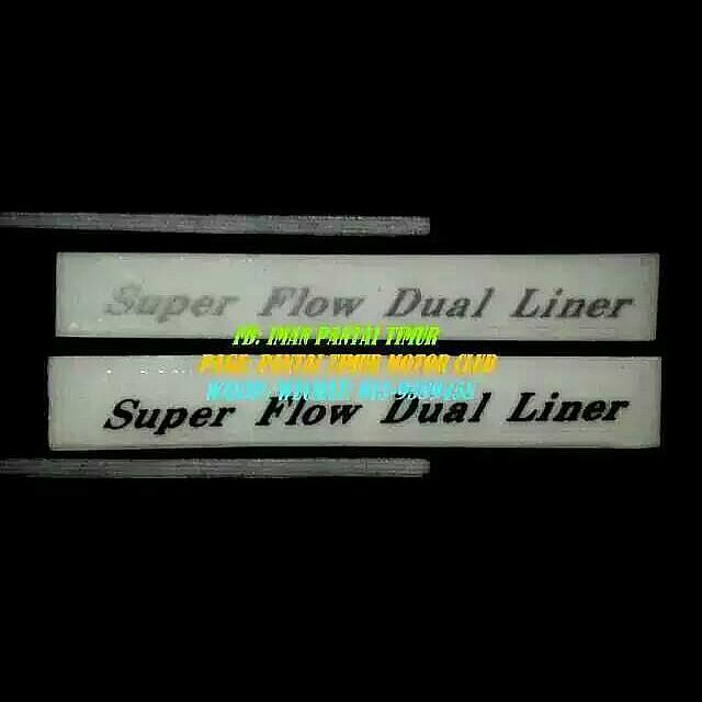 STICKER SUPER FLOW DUAL LINER ~Print. ~Lut sinar sticker. ~Rm6 ~Pos ...