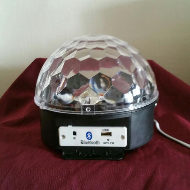 LED Crystal Light Ball -Bluetooth/USB function, Furniture & Home Living ...