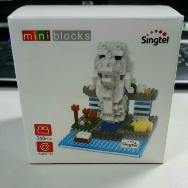 Singtel Merlion Mini Blocks, Hobbies & Toys, Toys & Games on Carousell
