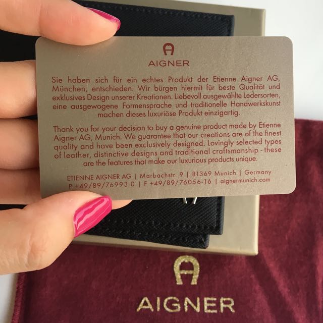 Authentic Brand New Aigner Men's Wallet, Men's Fashion, Bags, Belt bags ...