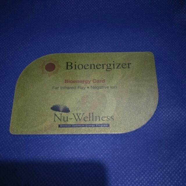 Bio Energizer card with FIR and Negative ions, Beauty & Personal Care ...