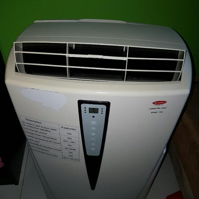 EuropAce 12P Portable Aircon 12000 BTU, TV & Home Appliances on Carousell