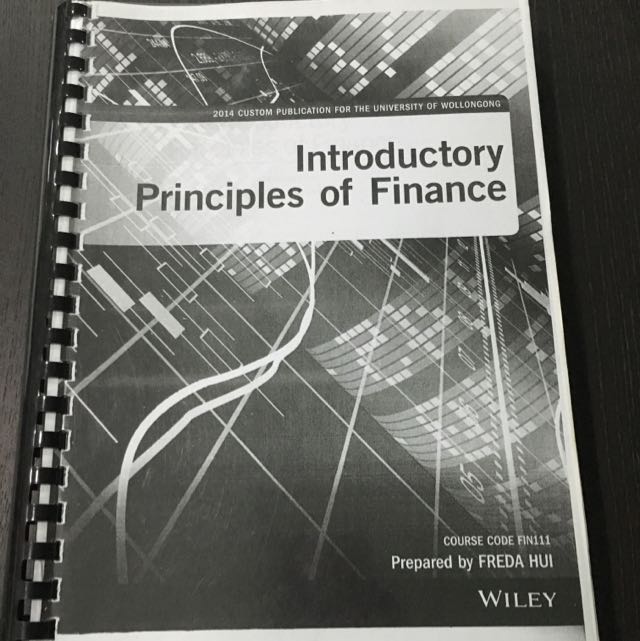 Introductory Principles Of Finance, Hobbies & Toys, Books & Magazines ...