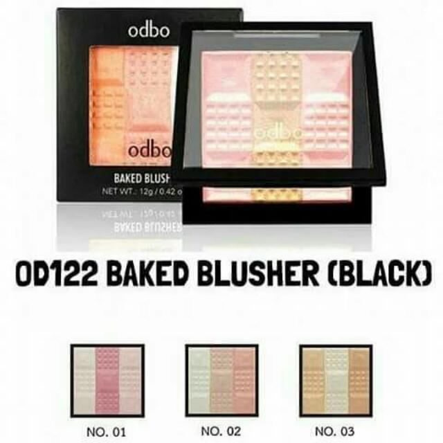 ODBO BAKED BLUSHER BLACK, Beauty & Personal Care, Face, Makeup on Carousell