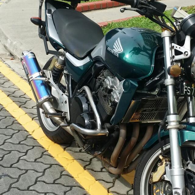 Yoshimura Titanium Blue Full Exhaust System, Motorcycles on Carousell